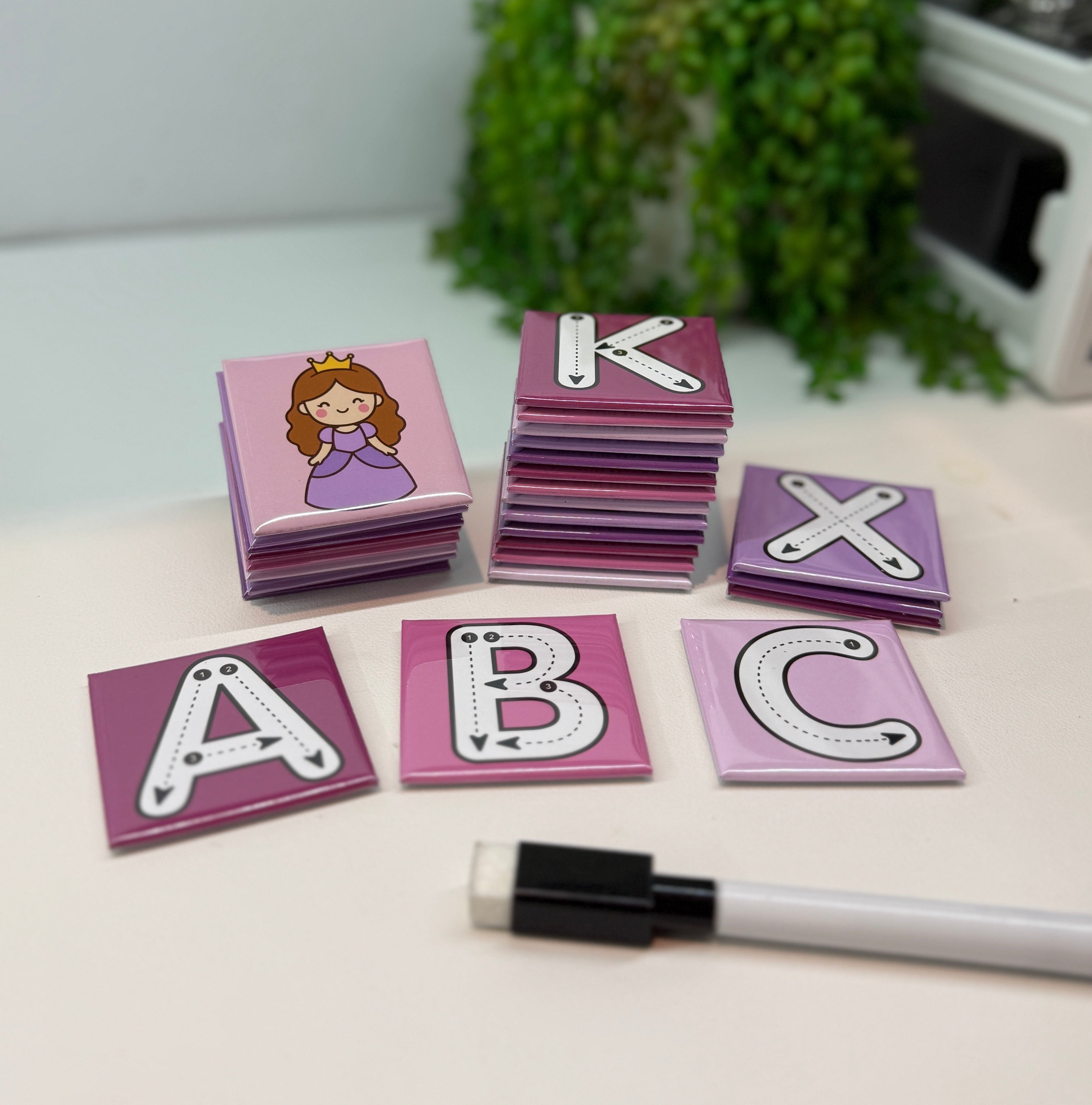 Complete Alphabet Magnetic Tiles – Educational Set – Still Magnets